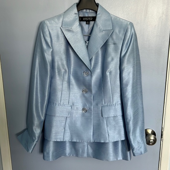 Kasper | Jackets & Coats | Kasper 4p Light Blue Suit | Poshmark